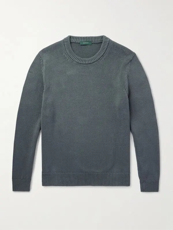 SLOWEAR Zanone Slim-fit Cotton Sweater