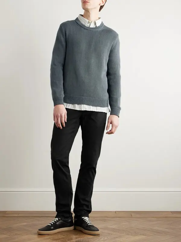 SLOWEAR Zanone Slim-fit Cotton Sweater