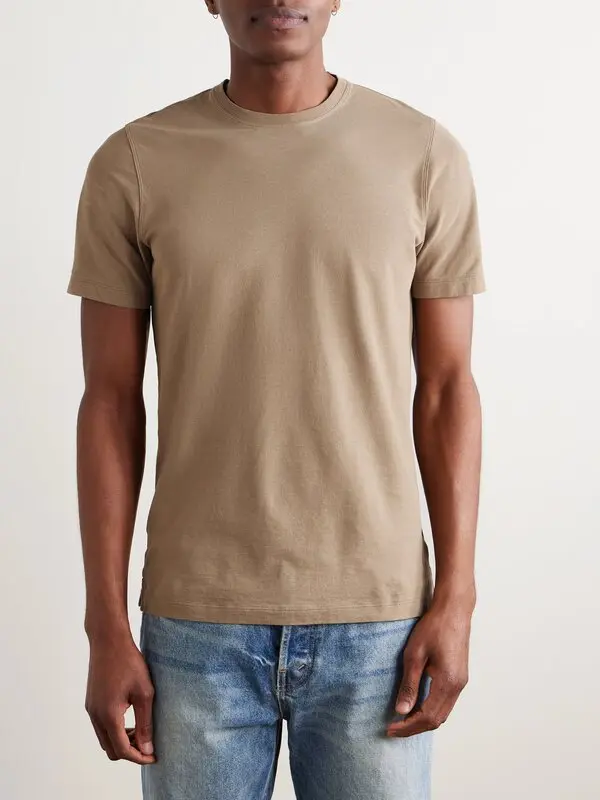 SLOWEAR Incotex Cotton-jersey T-shirt
