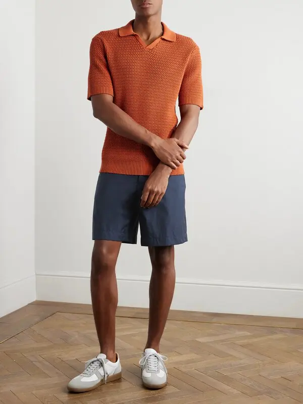 SLOWEAR Teknosartorial Wide-leg Cotton-blend Shorts