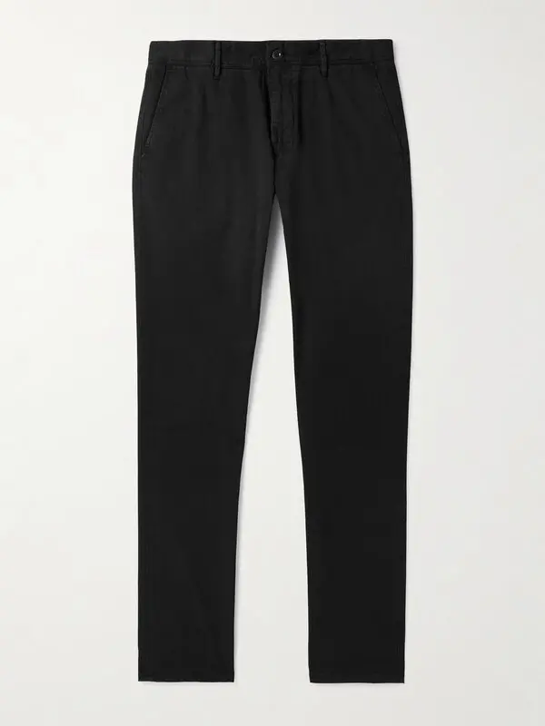 SLOWEAR Incotex Slim-fit 'panama' Stretch-cotton Canvas Trousers