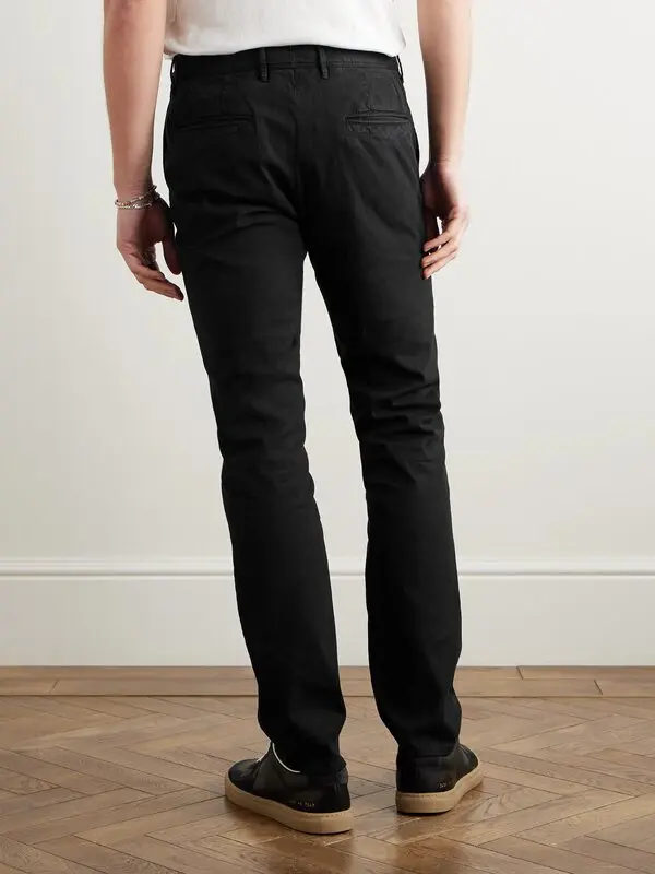 SLOWEAR Incotex Slim-fit 'panama' Stretch-cotton Canvas Trousers