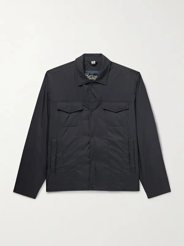 Herno Padded Shell Shirt Jacket - Blue