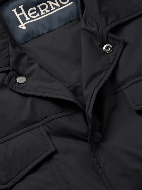 Herno Padded Shell Shirt Jacket - Blue