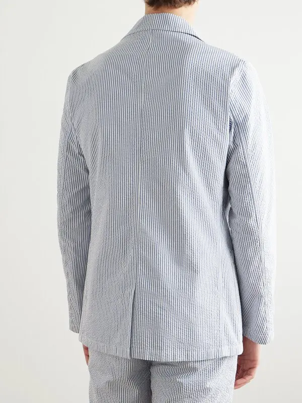Hartford Striped Cotton-seersucker Blazer