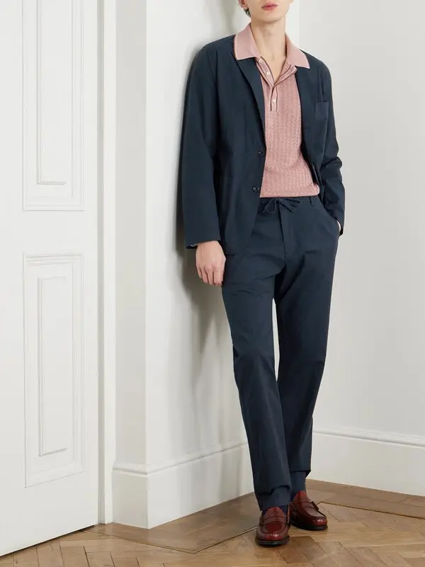 Hartford Jonny Unstructured Stretch-cotton Suit Jacket
