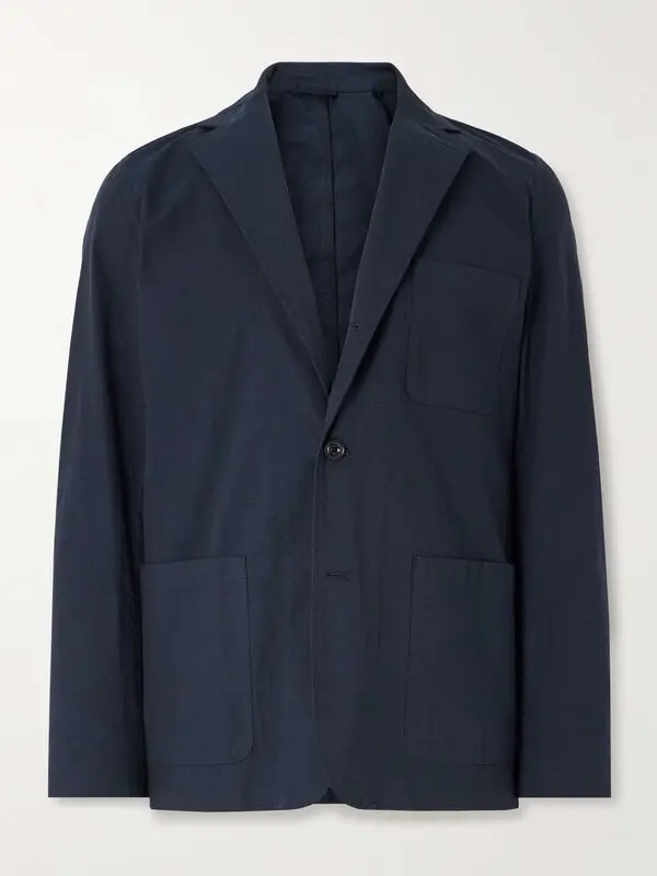Hartford Jonny Unstructured Stretch-cotton Suit Jacket