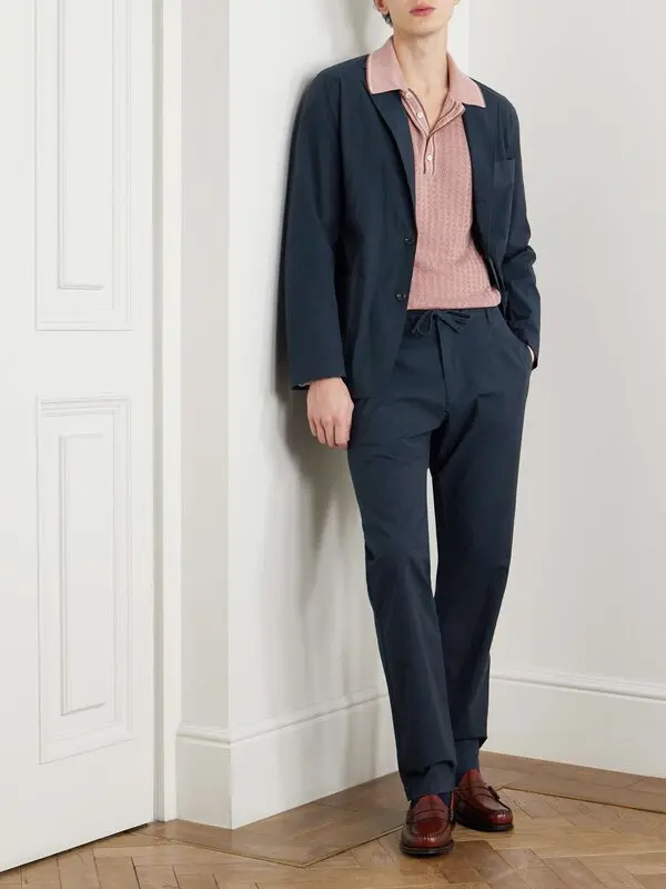 Hartford Jonny Unstructured Stretch-cotton Suit Jacket