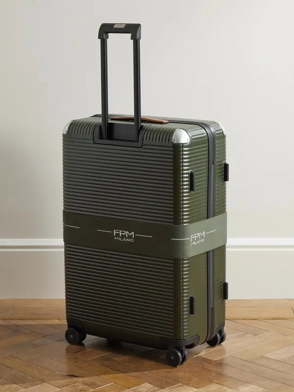 FPM MILANO Bank Zip Deluxe 76cm Leather-trimmed Polycarbonate Spinner Suitcase