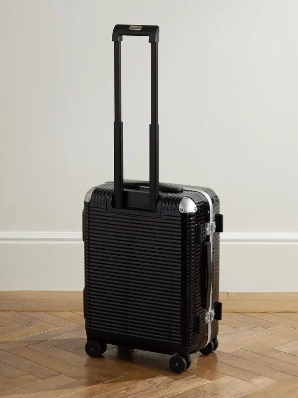 FPM MILANO Bank Light 55cm Leather-trimmed Polycarbonate Spinner Suitcase