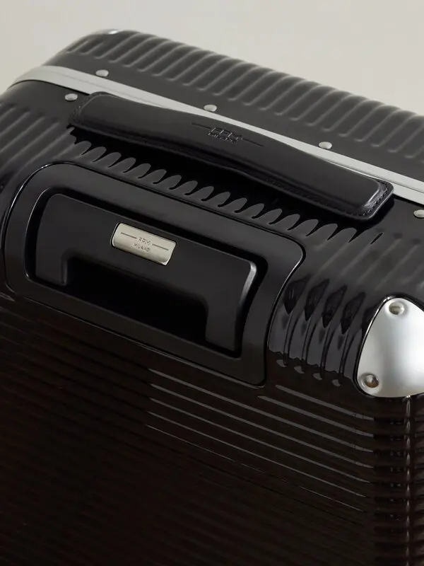 FPM MILANO Bank Light 55cm Leather-trimmed Polycarbonate Spinner Suitcase