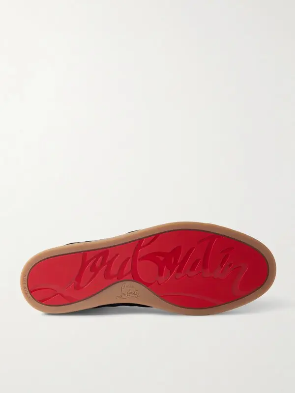 CHRISTIAN LOUBOUTIN Tutti Rui Perforated Suede Sneakers