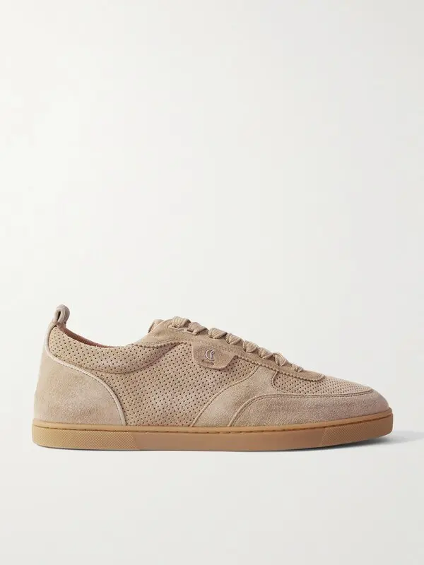 CHRISTIAN LOUBOUTIN Tutti Rui Perforated Suede Sneakers