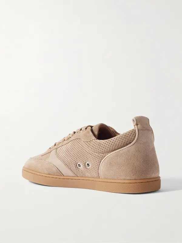 CHRISTIAN LOUBOUTIN Tutti Rui Perforated Suede Sneakers