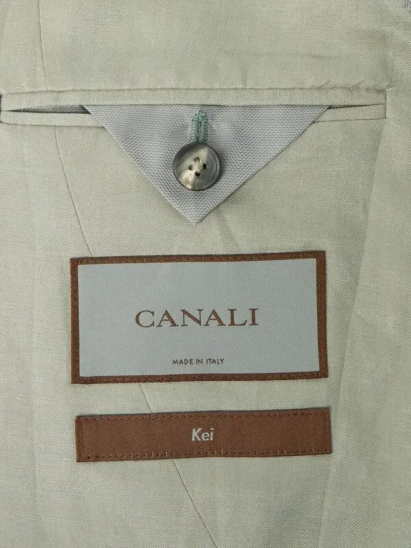 Canali Kei Unstructured Linen And Silk-blend Blazer