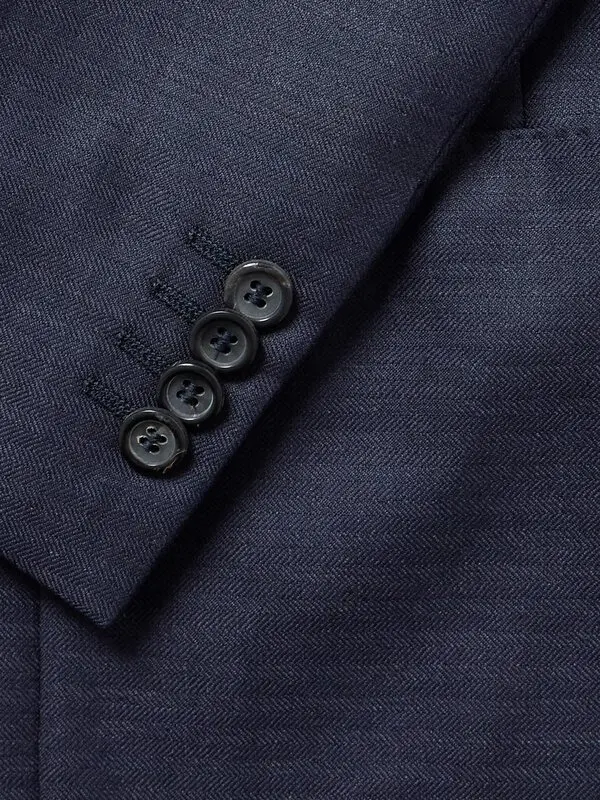 Canali Unstructured Wool, Silk And Linen-blend Blazer
