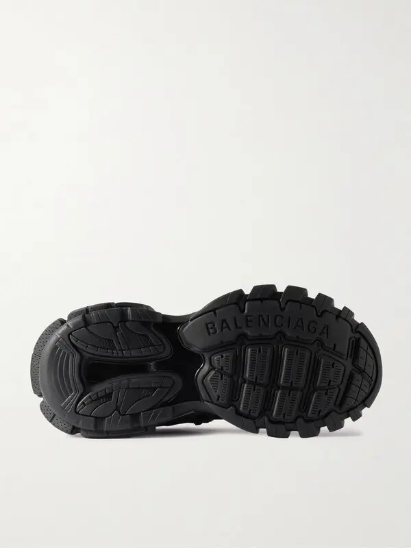 Balenciaga Track Trail Logo-print Sneakers - Black