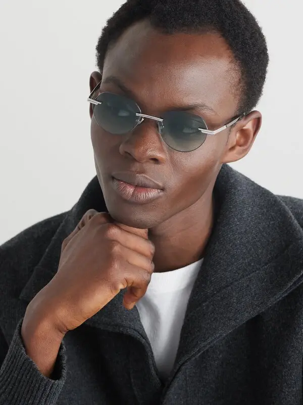Bottega Veneta Rimless Round-frame Sunglasses