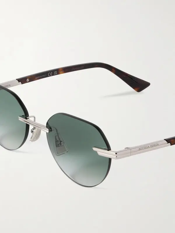 Bottega Veneta Rimless Round-frame Sunglasses