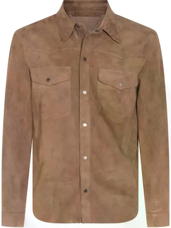 SALVATORE SANTORO Suede Shirt Jacket