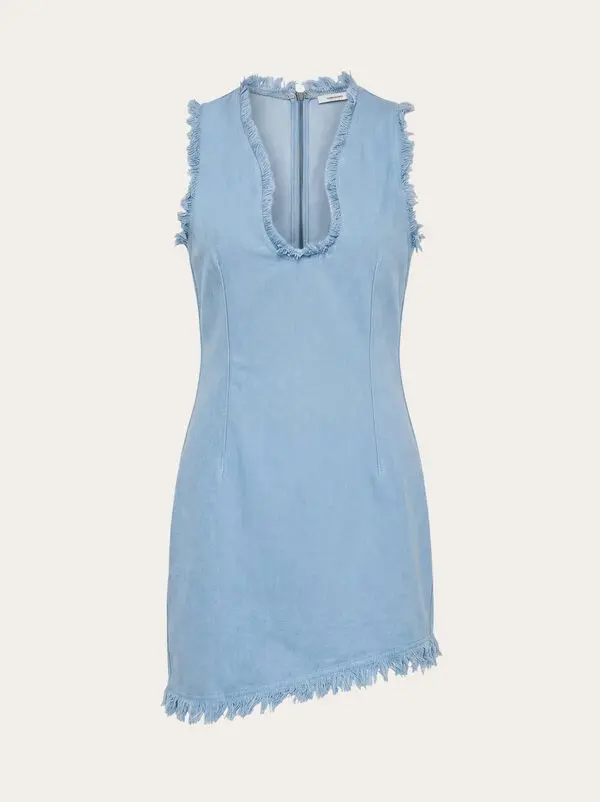 FERRAGAMO Denim Mini Dress - Blue