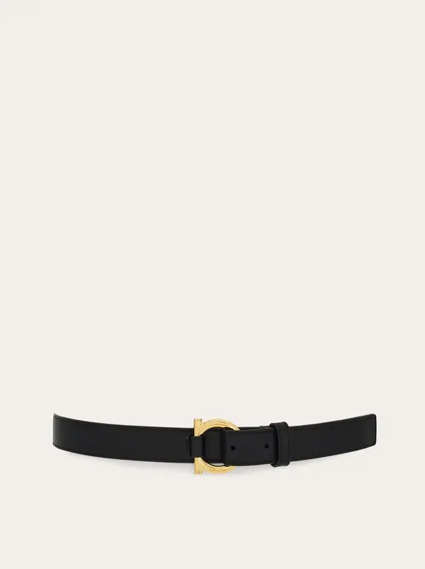 FERRAGAMO Gancini Belt - Black