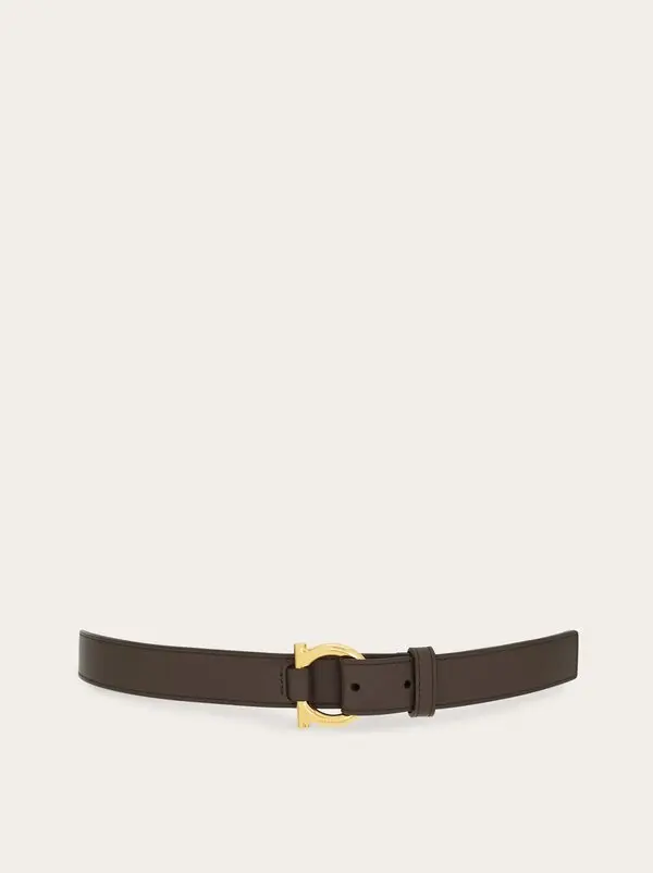 FERRAGAMO Gancini Belt - Brown