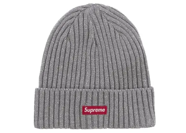 Supreme Overdyed Beanie - Metallic Silver