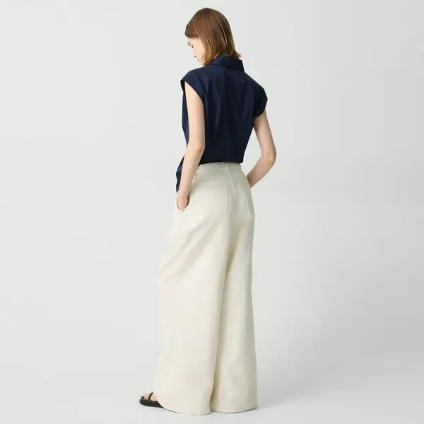 Theory Double Pleat Denim Pant