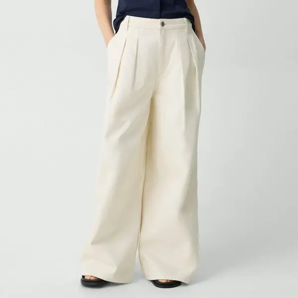 Theory Double Pleat Denim Pant