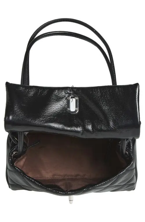 Marc Jacobs Dual Chain Diamond Quilted Convertible Leather Shoulder Bag - Black