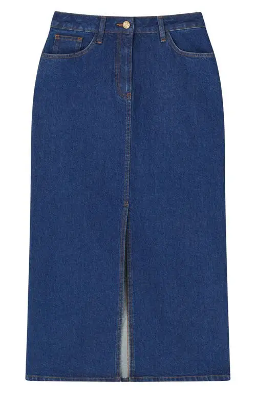 LK BENNETT Hardy Denim Midi Skirt