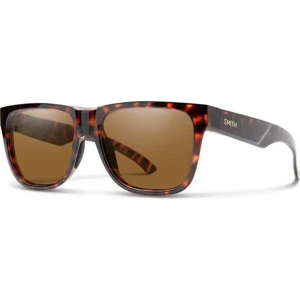 SMITH Lowdown 2 Core Chromapop™ Polarized Square Sunglasses - Matte Tortoise / Plr Brown