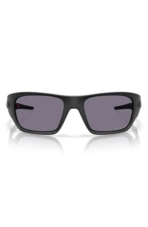 Oakley 60mm Prizm™ Rectangular Sunglasses - Matte Black / Prizm Grey