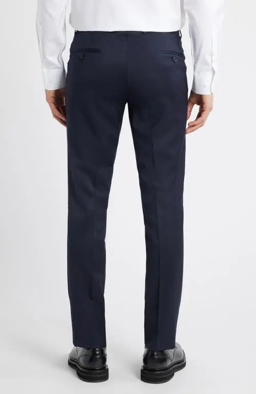 ALLSAINTS Ross Slim Fit Tapered Stretch Wool Pants - Navy
