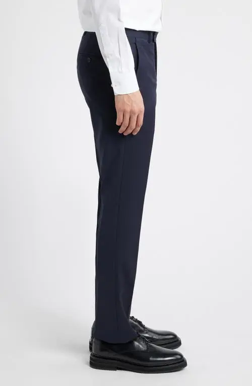 ALLSAINTS Ross Slim Fit Tapered Stretch Wool Pants - Navy