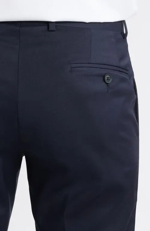 ALLSAINTS Ross Slim Fit Tapered Stretch Wool Pants - Navy