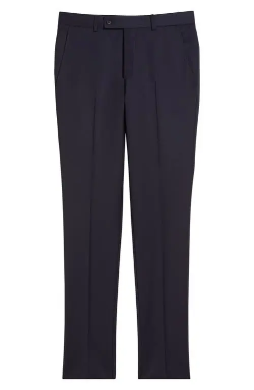 ALLSAINTS Ross Slim Fit Tapered Stretch Wool Pants - Navy