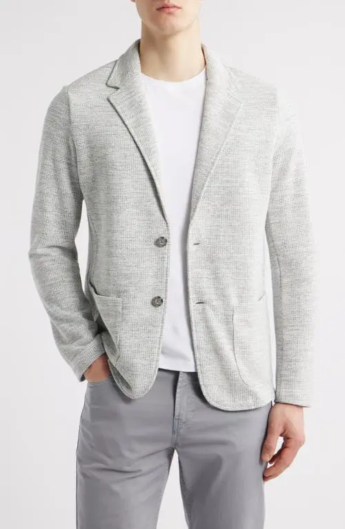 Robert Barakett Sudbury Textured Knit Sport Coat - Light Grey