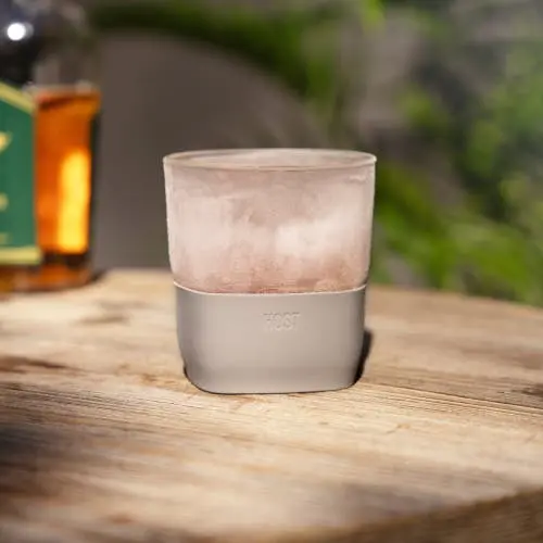 HOST Glass Freeze Whiskey Cooling Cup Set Of 2