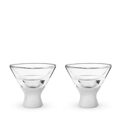 HOST Glass Freeze Martini Cooling Cup Set Of 2