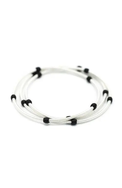 EMERSON & OLIVER Sterling Beaded Bracelets Set - Sterling/black