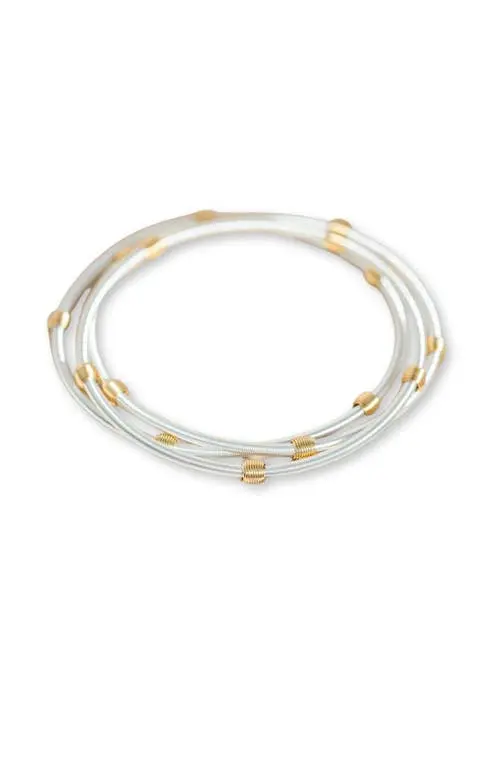 EMERSON & OLIVER Sterling Beaded Bracelets Set - Sterling/gold