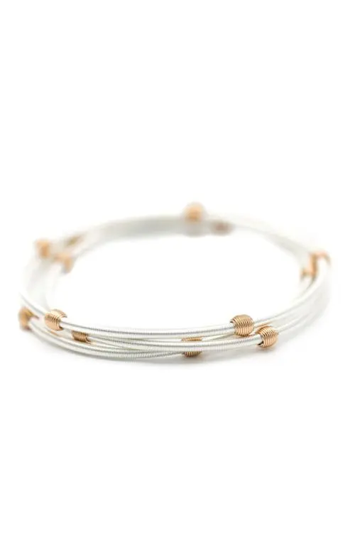 EMERSON & OLIVER Sterling Beaded Bracelets Set - Sterling/rose