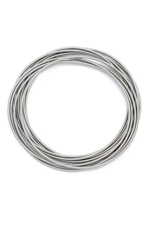 EMERSON & OLIVER Dia Stainless Steel Bracelets - Set Of 10