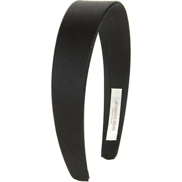 JENNIFER BEHR Lydia Satin Headband - Black