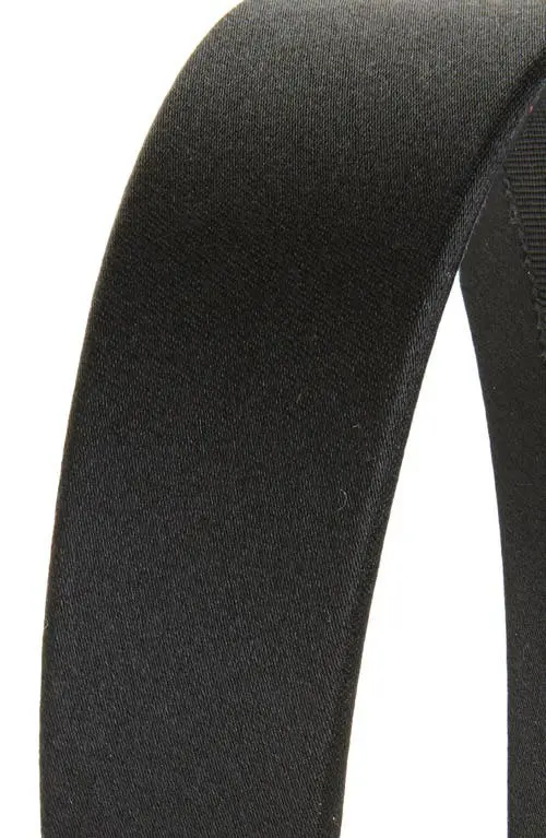JENNIFER BEHR Lydia Satin Headband - Black