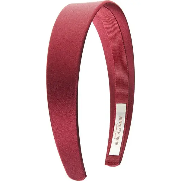 JENNIFER BEHR Lydia Satin Headband - Pinot