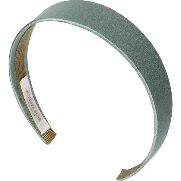 JENNIFER BEHR Lydia Satin Headband - Sage