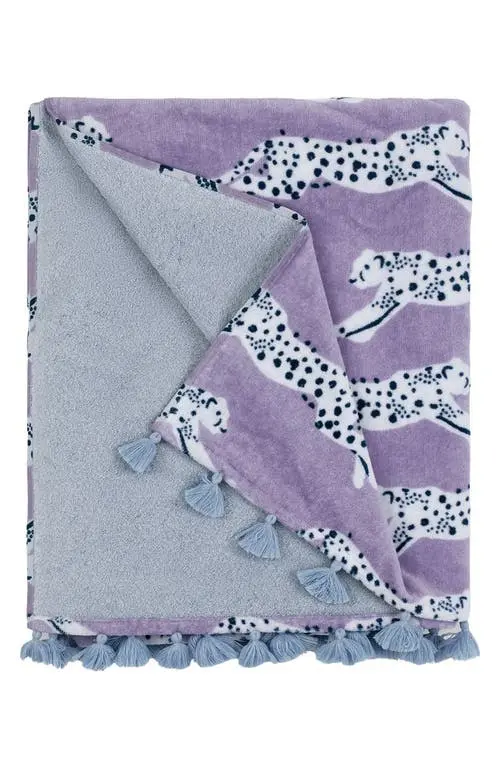 MATOUK Leaping Leopard Beach Towel - Lilac